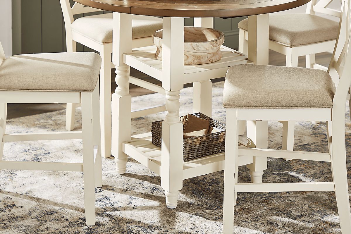 Spring Cottage White Colors,White Counter Height Dining Table | Rooms to Go
