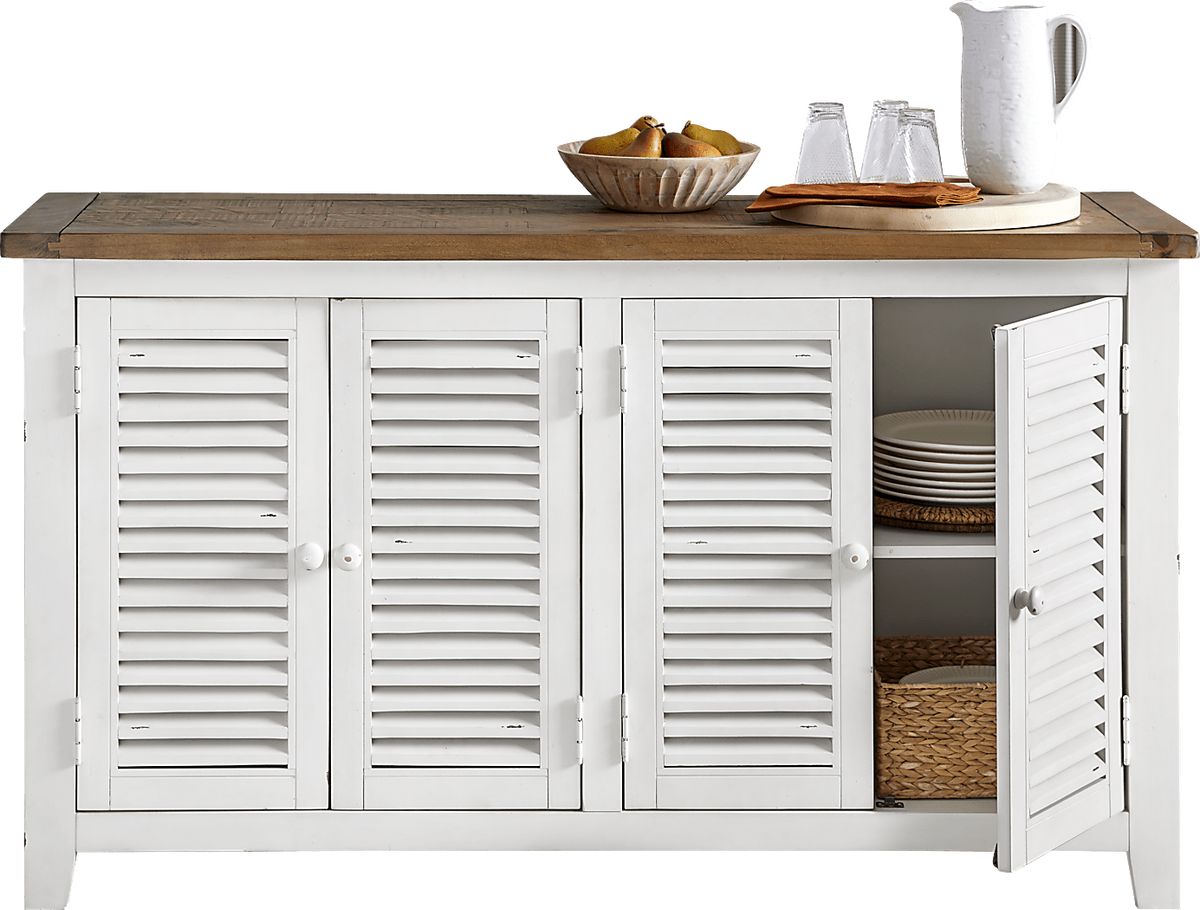 Spring Cottage White Colors,White Server | Rooms to Go