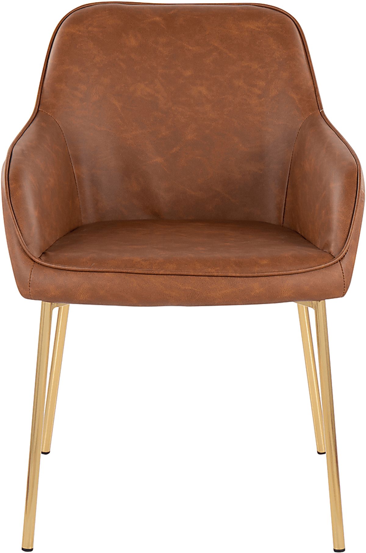 Springmire I Camel Brown Polyurethane Fabric Arm Chair | Rooms to Go