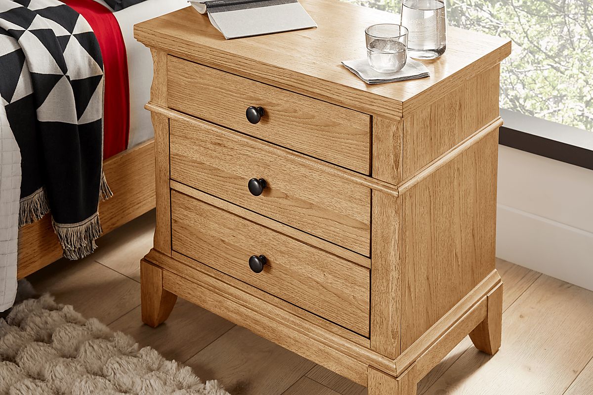 Springville Natural Light Wood Nightstand | Rooms to Go