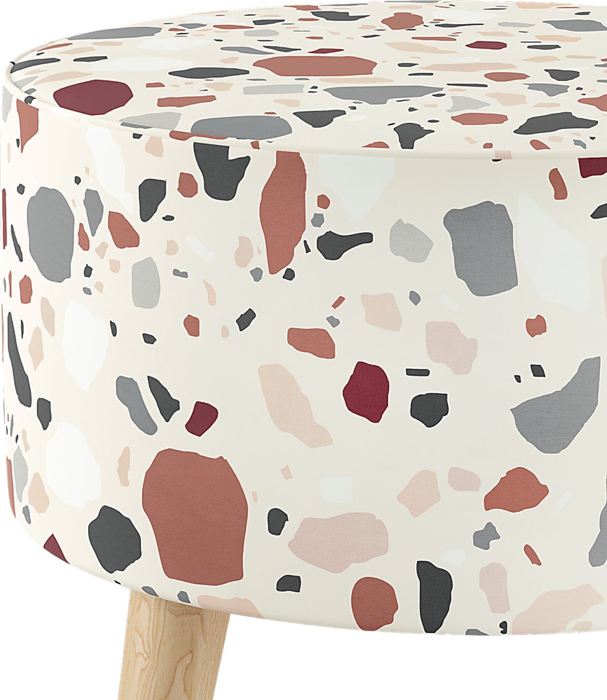 Sprucedale Linen Beige Cotton Fabric Ottoman | Rooms to Go
