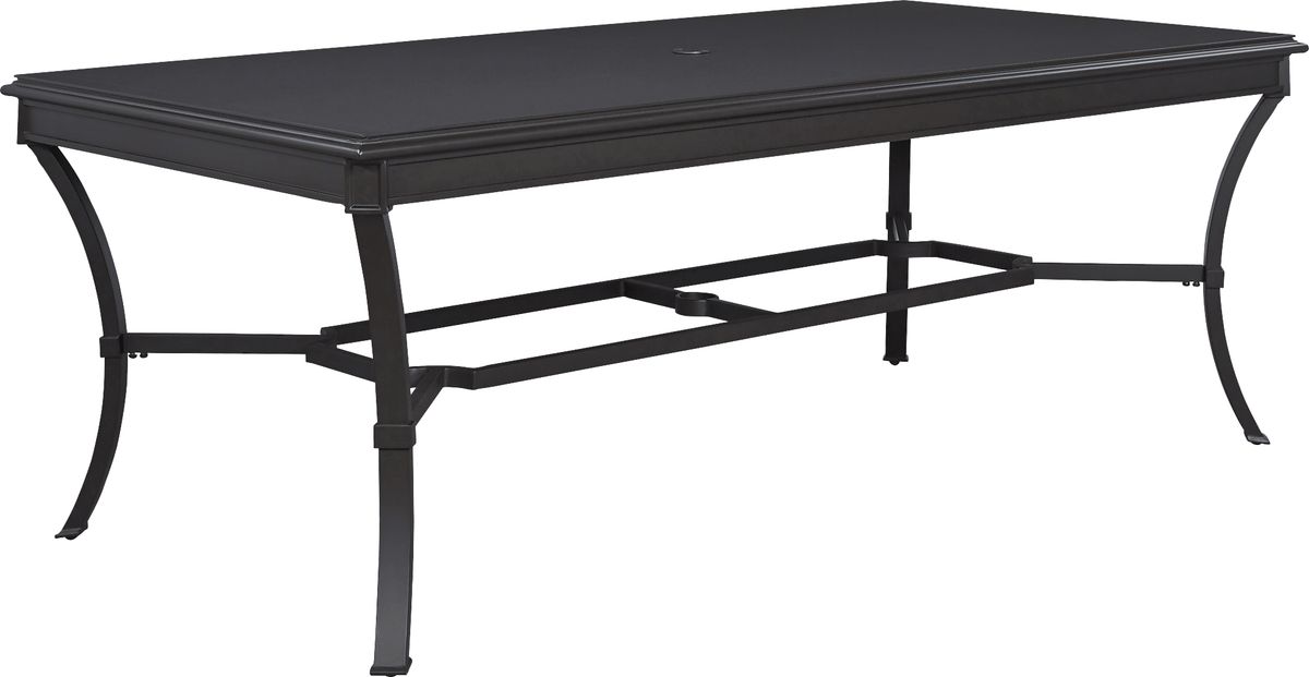 Fifth & Shore St Laurent Mocha Aluminum Outdoor Dining Table | Rooms to Go
