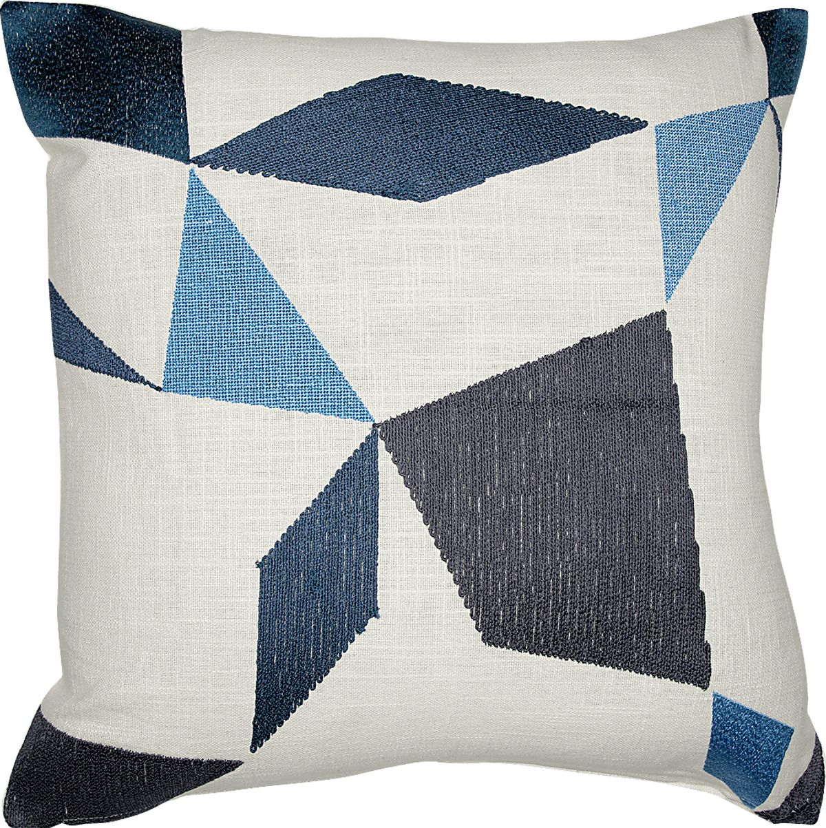 Ereet Blue,Ivory Beige,Blue Accent Pillow | Rooms to Go