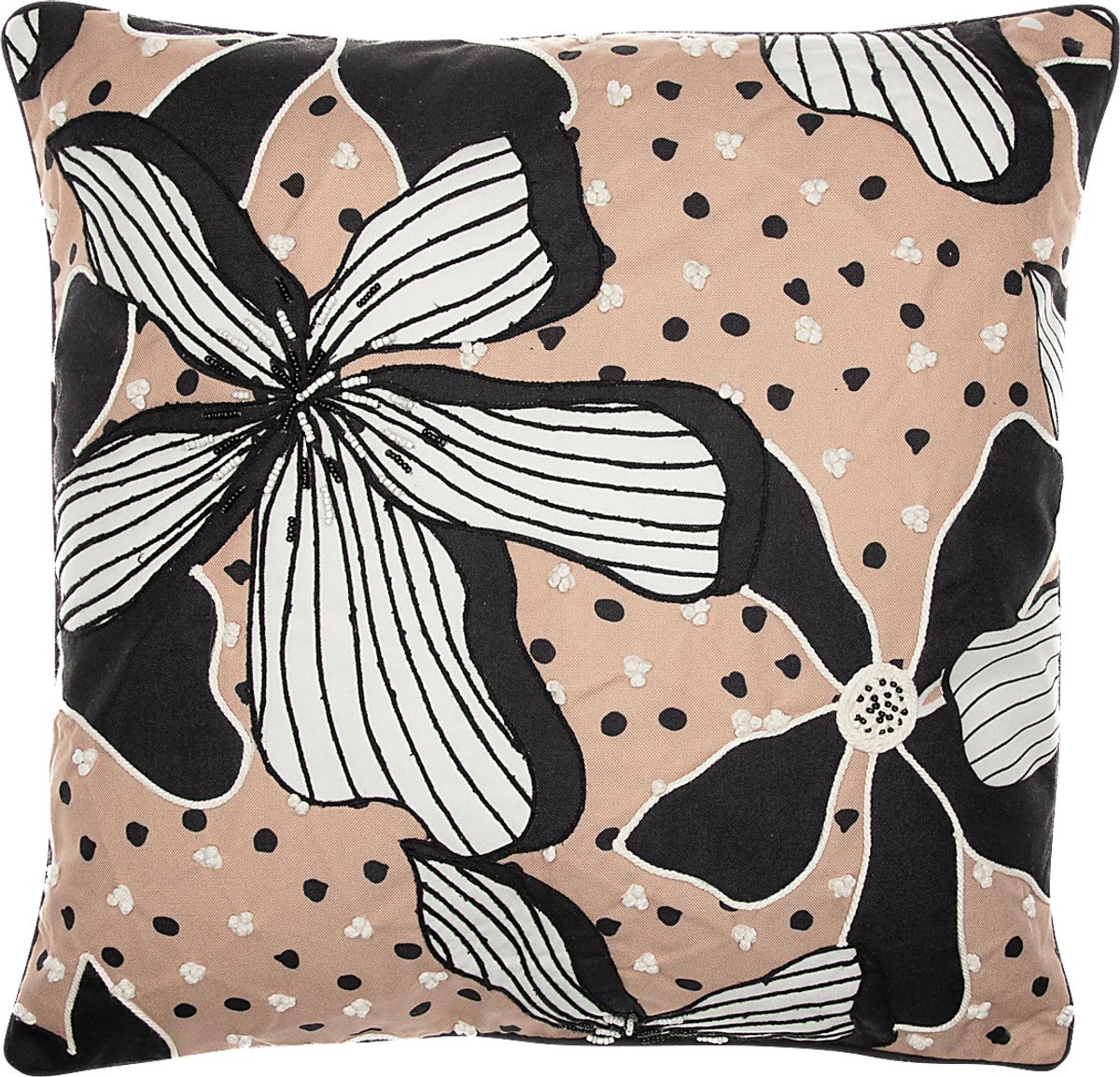Keib Beige,Black Accent Pillow | Rooms to Go