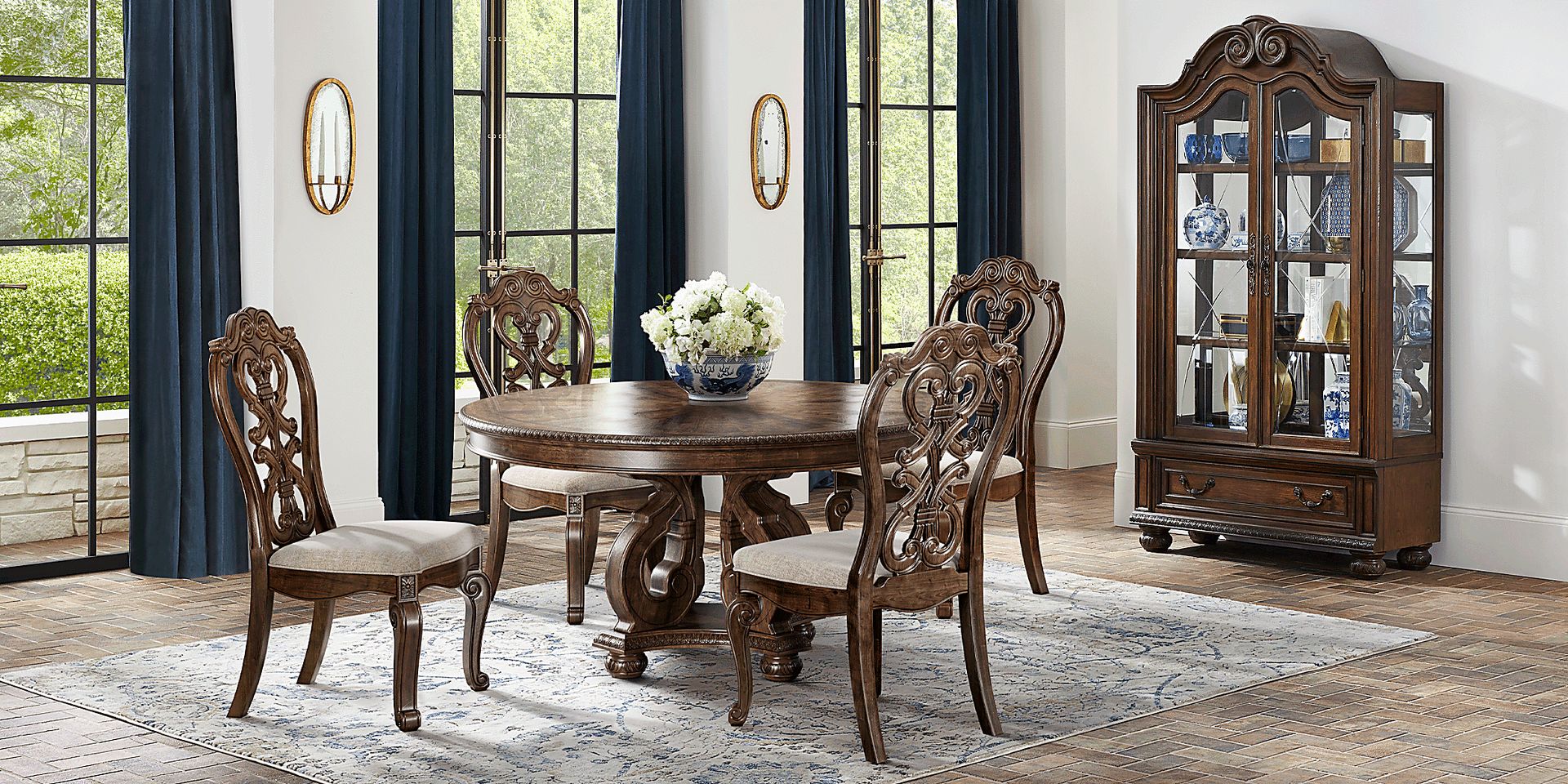 Stalton Estate Brown Dark Wood Dining Table | Rooms to Go