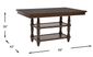 Stanton Dark Cherry Wood Counter Height Dining Table - Rooms To Go