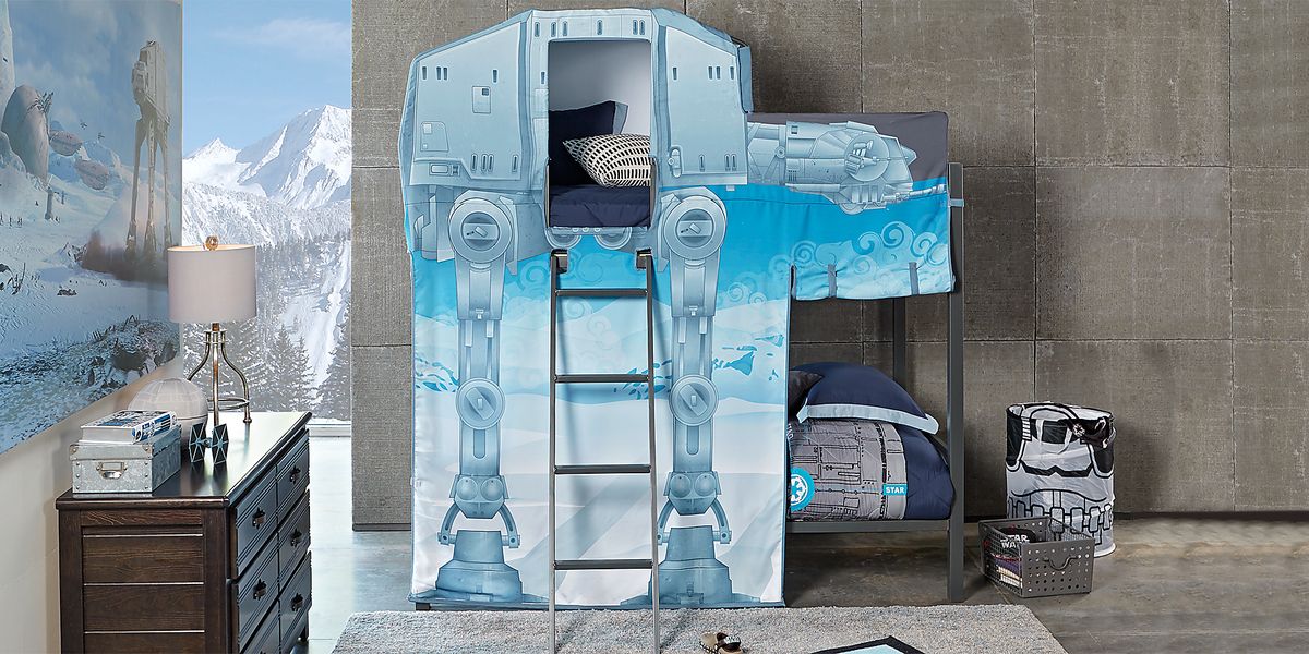 Disney Star Wars At-At Gray Twin/Twin Bunk Bed | Rooms to Go