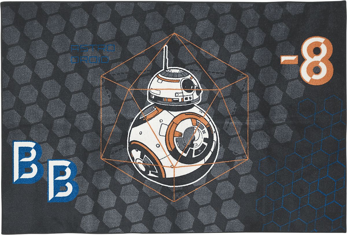 Disney Star Wars Bb-8 Black Rug | Rooms to Go