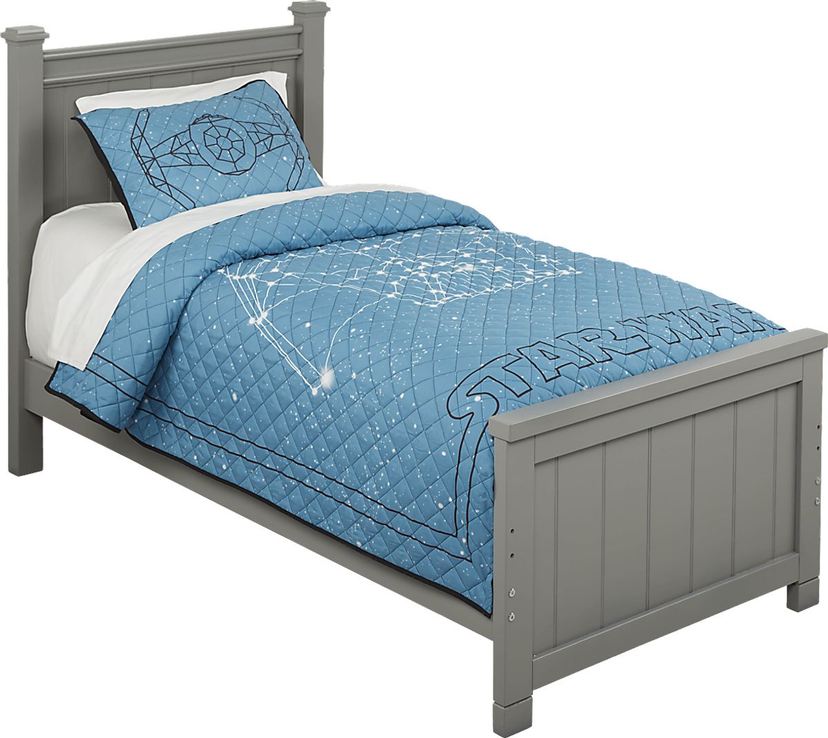 Disney Star Wars Deep Space Black Twin/Full Coverlet And Sham | Rooms to Go