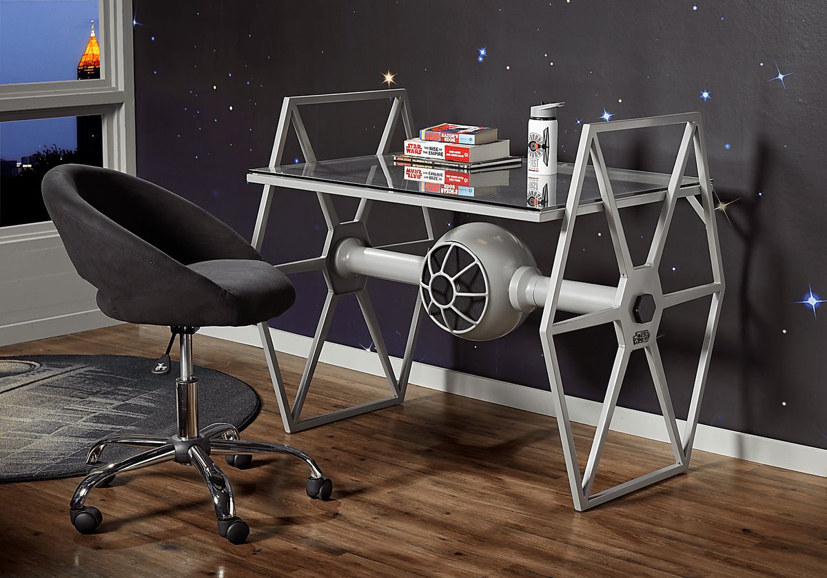Star Wars Tie Fighter Gray Desk | Rooms to Go