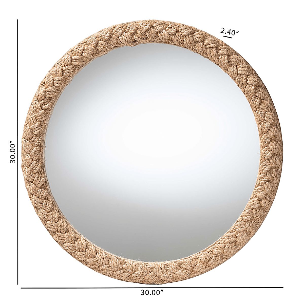 Starbeat Light Brown Round Mirror | Rooms to Go
