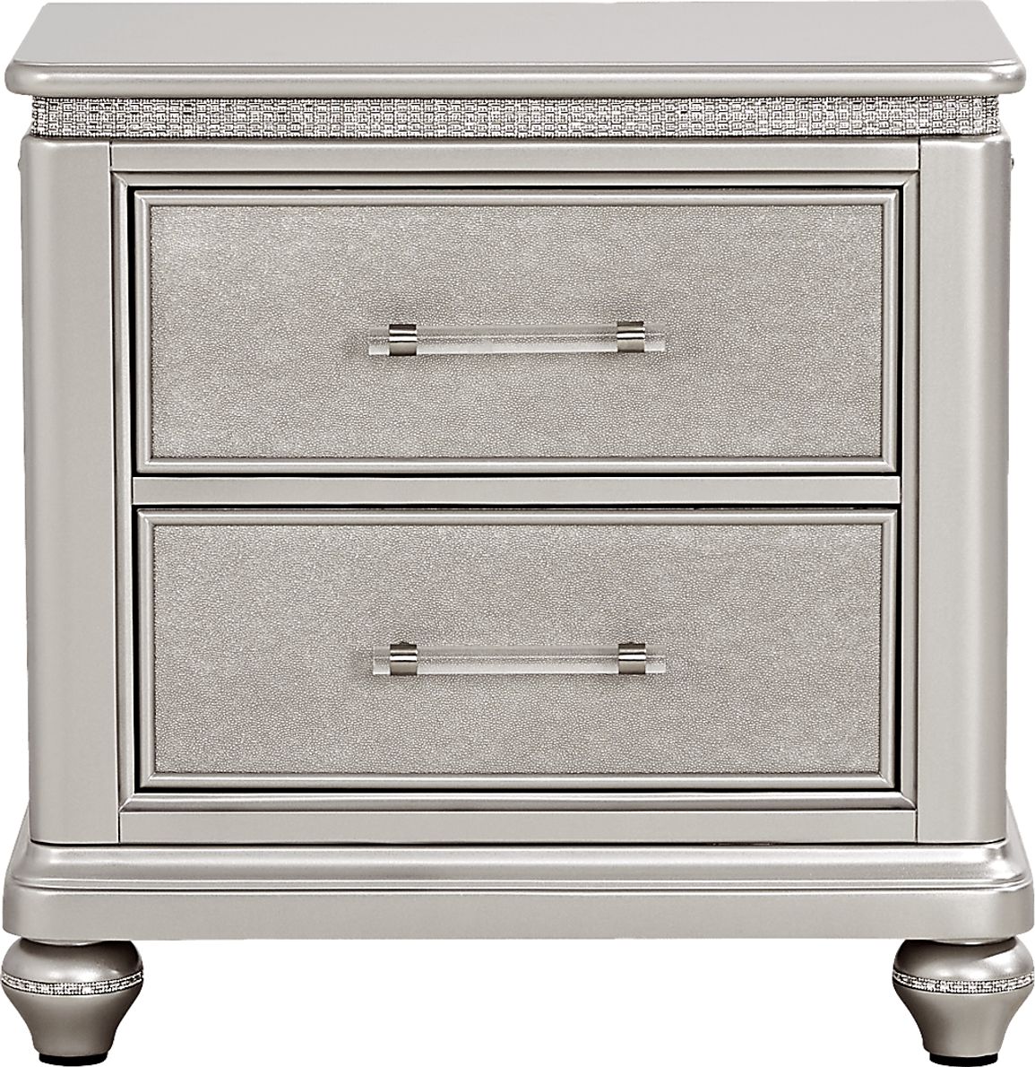 Starlet Lane Silver Gray Nightstand - Rooms To Go