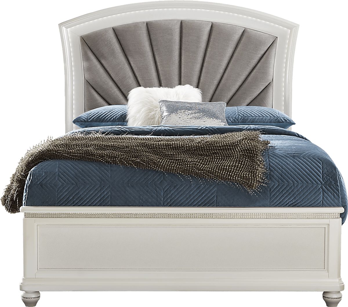Starlet Lane White Colors,White Gray 3 Pc Queen Bed | Rooms to Go