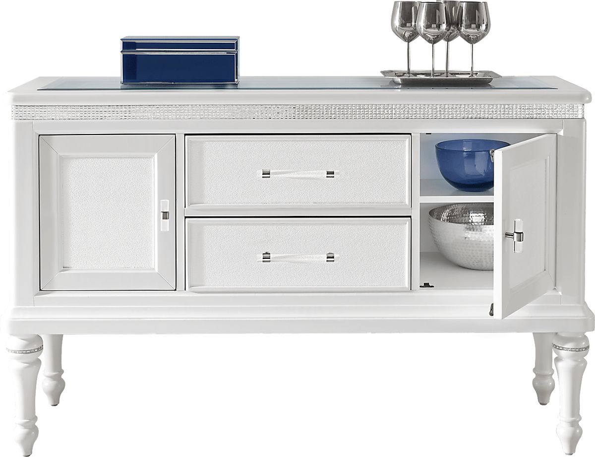 Starlet Lane White Colors,White Server | Rooms to Go