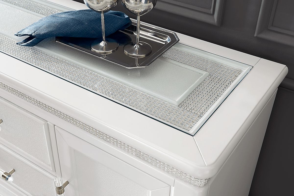 Starlet Lane White Colors,White Server | Rooms to Go