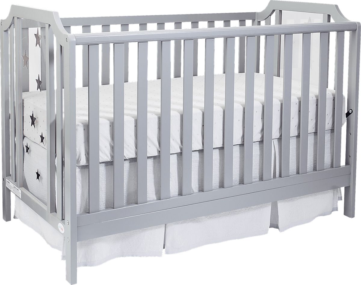 Starry Grove Light Gray Crib | Rooms to Go