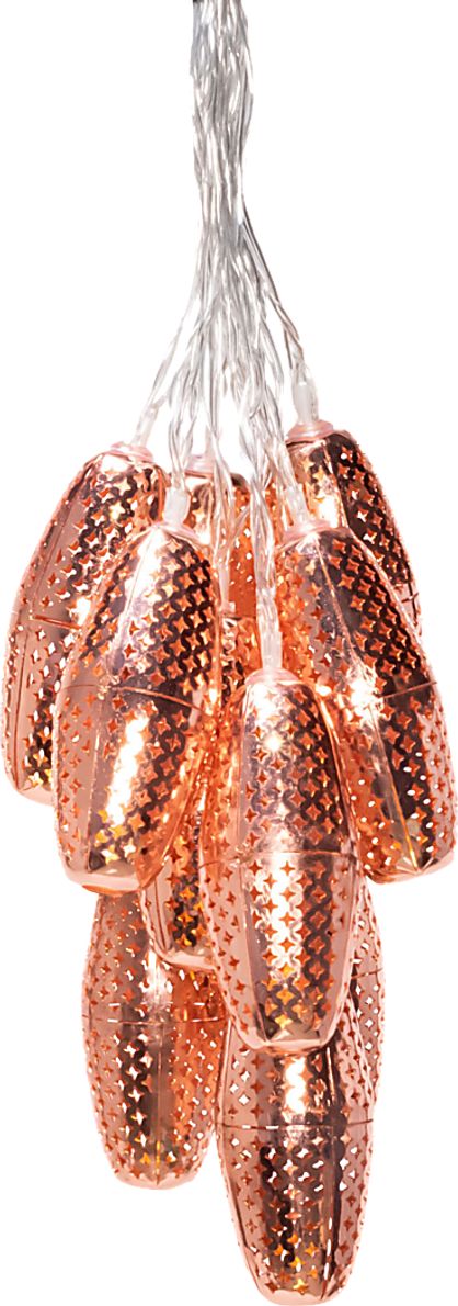 Starry Notes Copper Outdoor Solar String Lights - Rooms To Go