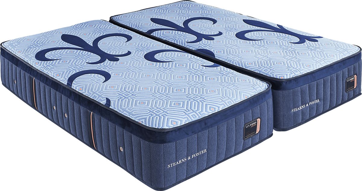 Stearns And Foster Lux Hybrid Medium Split King Mattress | Rooms to Go