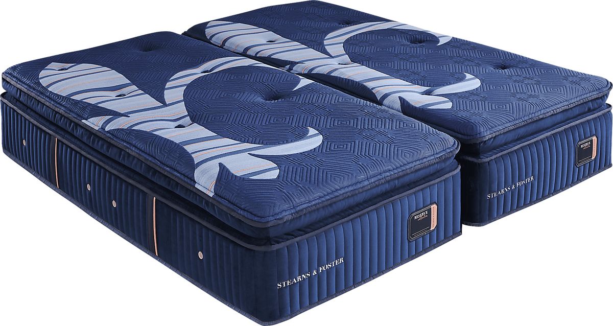 Stearns And Foster Reserve Firm Pt Split King Mattress | Rooms to Go