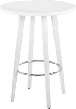 Stenele Chrome,White Colors,Metal,White Counter Height Dining Table ...