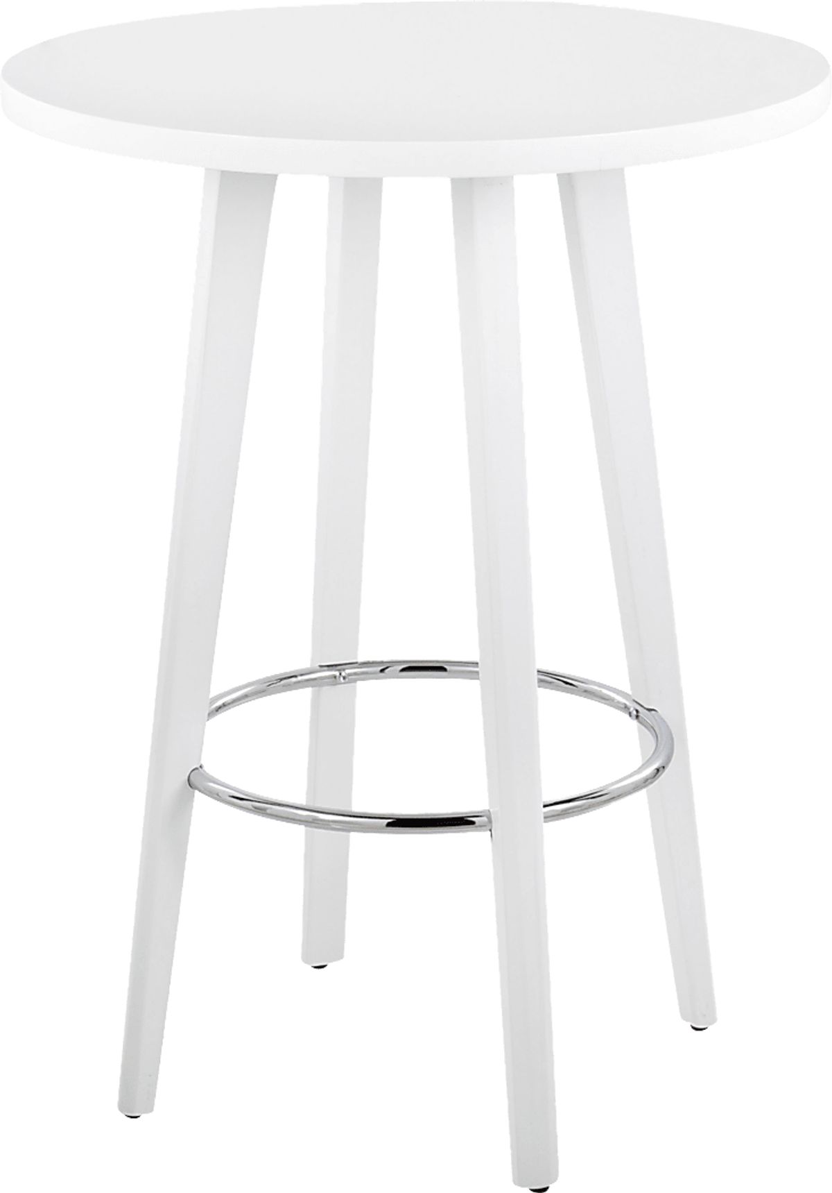 Stenele Chrome,White Colors,Metal,White Counter Height Dining Table ...