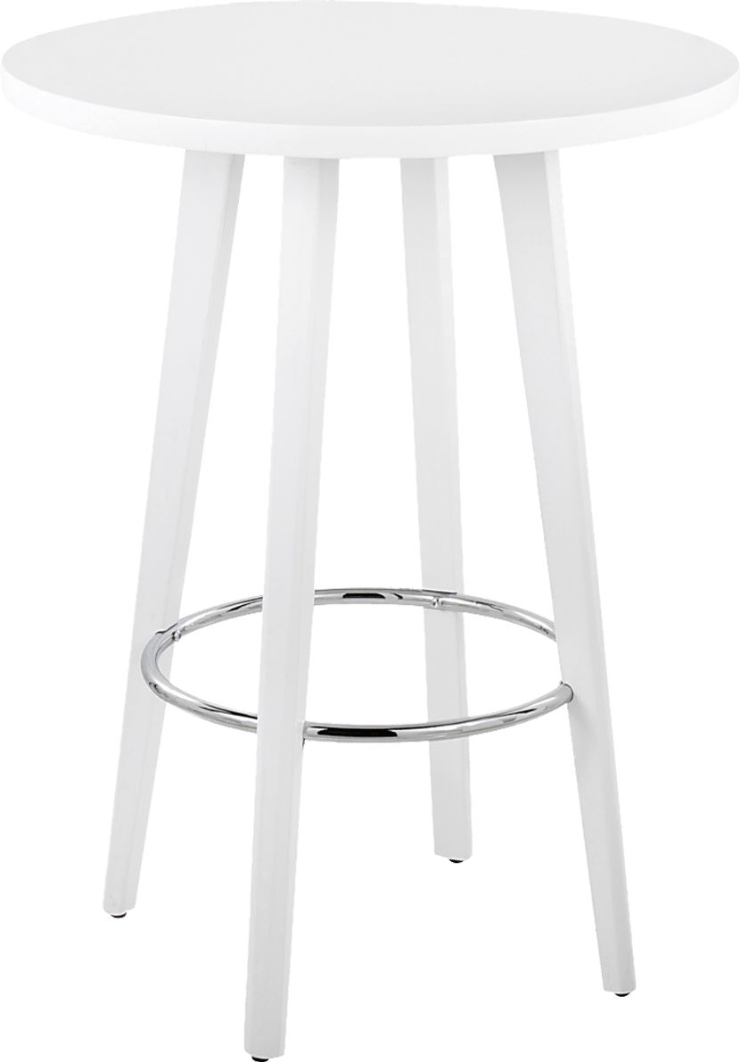 Stenele Chrome,White Colors,Metal,White Counter Height Dining Table ...