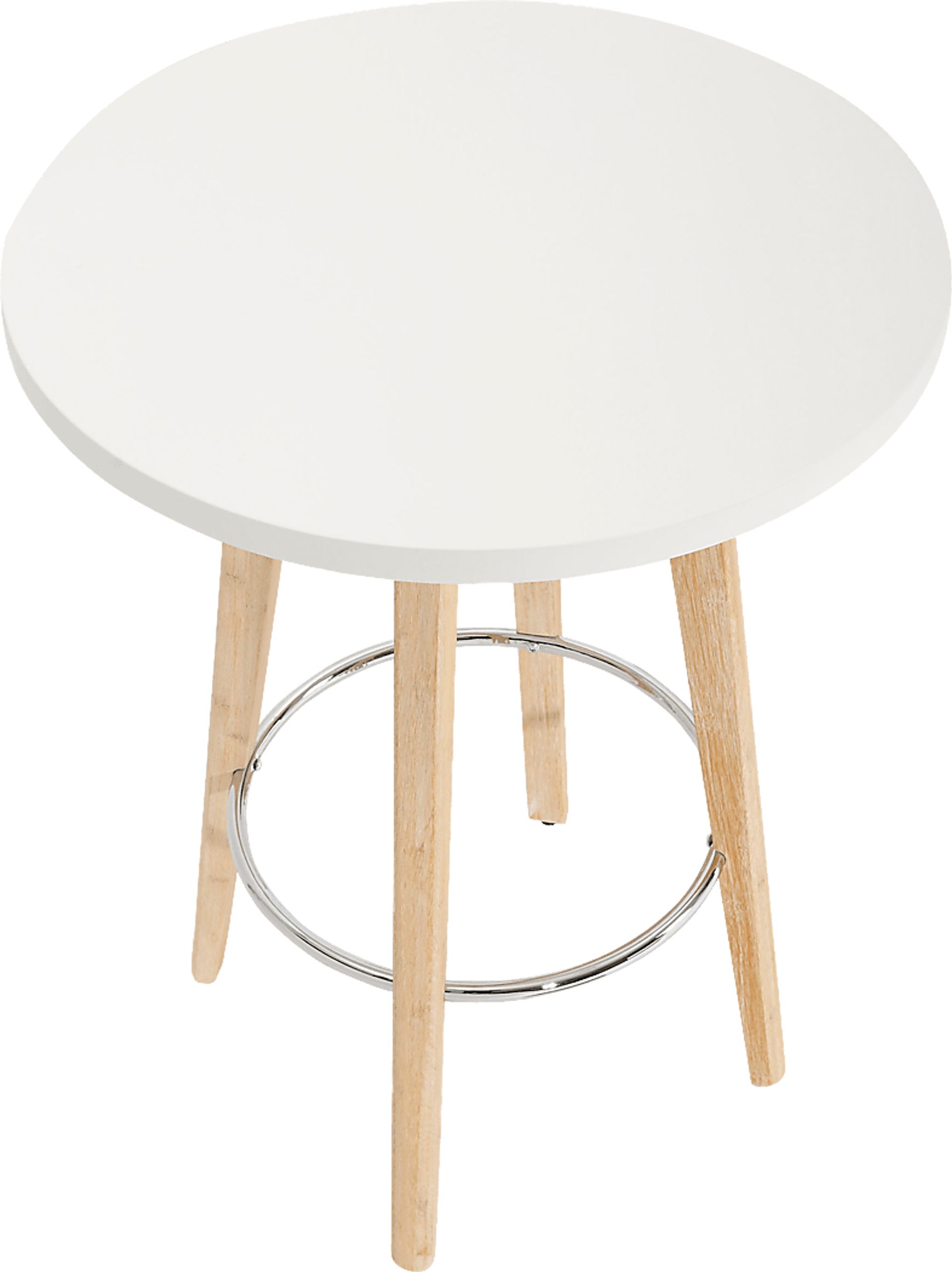 Stenele Natural,White Colors,Light Wood,White Counter Height Table ...