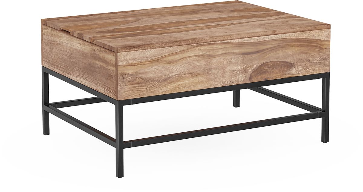 Stenlay Brown Dark Wood Cocktail Table | Rooms to Go