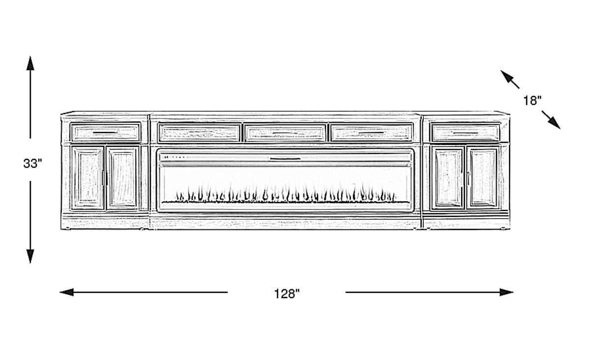 Stephenson 4 Pc Light Gray 78 in. Console With Extensions | Rooms to Go