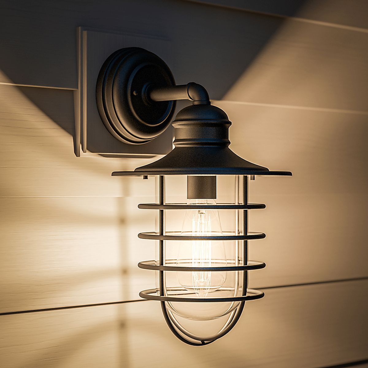 Sternly Edge Charcoal Black,Gray Outdoor Sconce | Rooms to Go