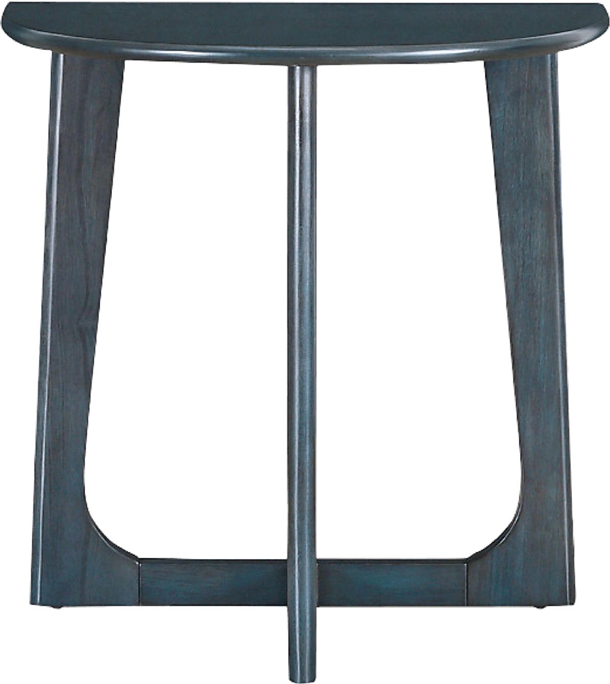 Stevenage Dark Blue Chairside Table | Rooms to Go