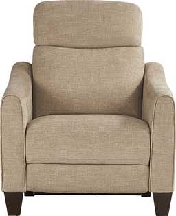 Stonecrest Camel Brown Chenille Fabric Dual Power Recliner | Rooms to Go