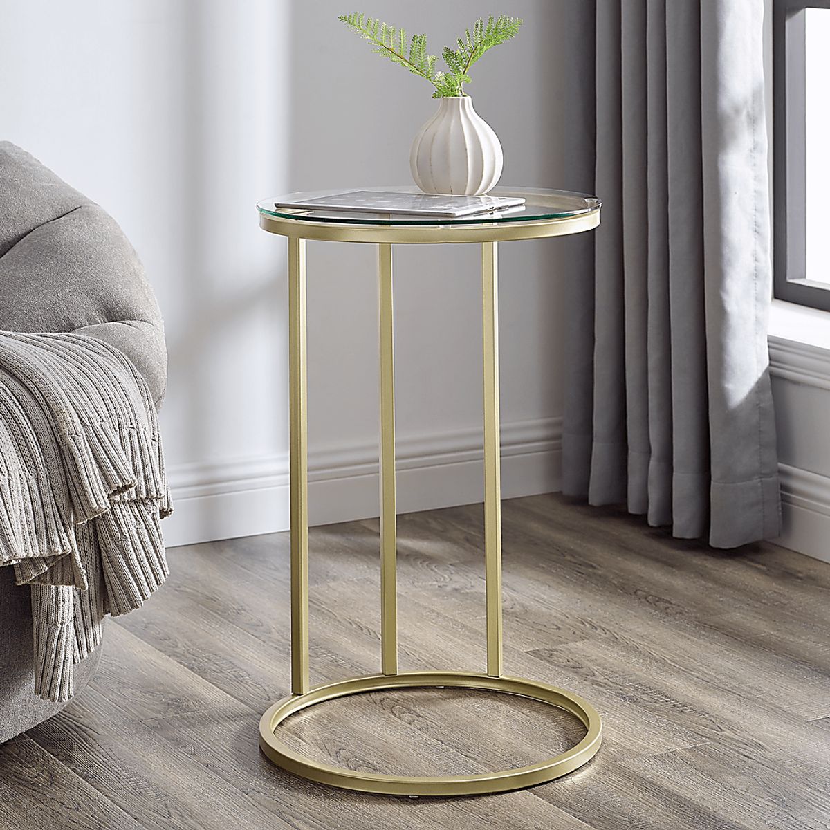 Stoneholm Gold Colors,Metal End Table | Rooms to Go