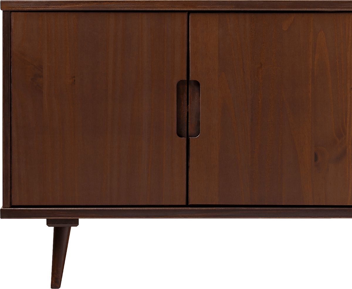 Stonesale Walnut Dark Wood 60 in. Console | Rooms to Go