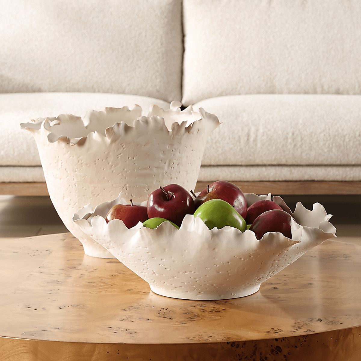Streics Off-White Beige,White Bowl | Rooms to Go