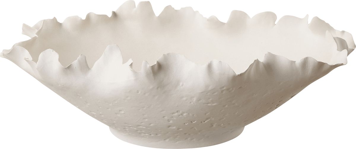 Streics Off-White Beige,White Bowl | Rooms to Go