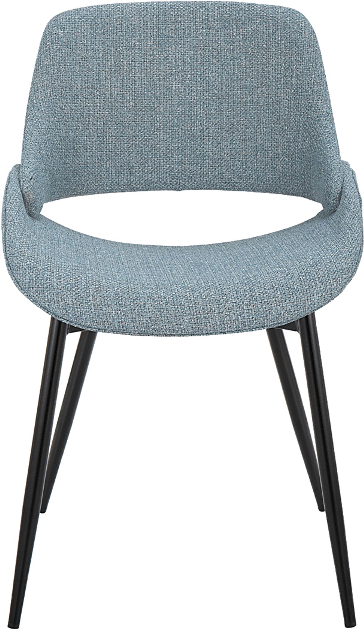Stroble I Blue Colors Polyester Fabric Side Chair, Set Of 2 | Rooms to Go