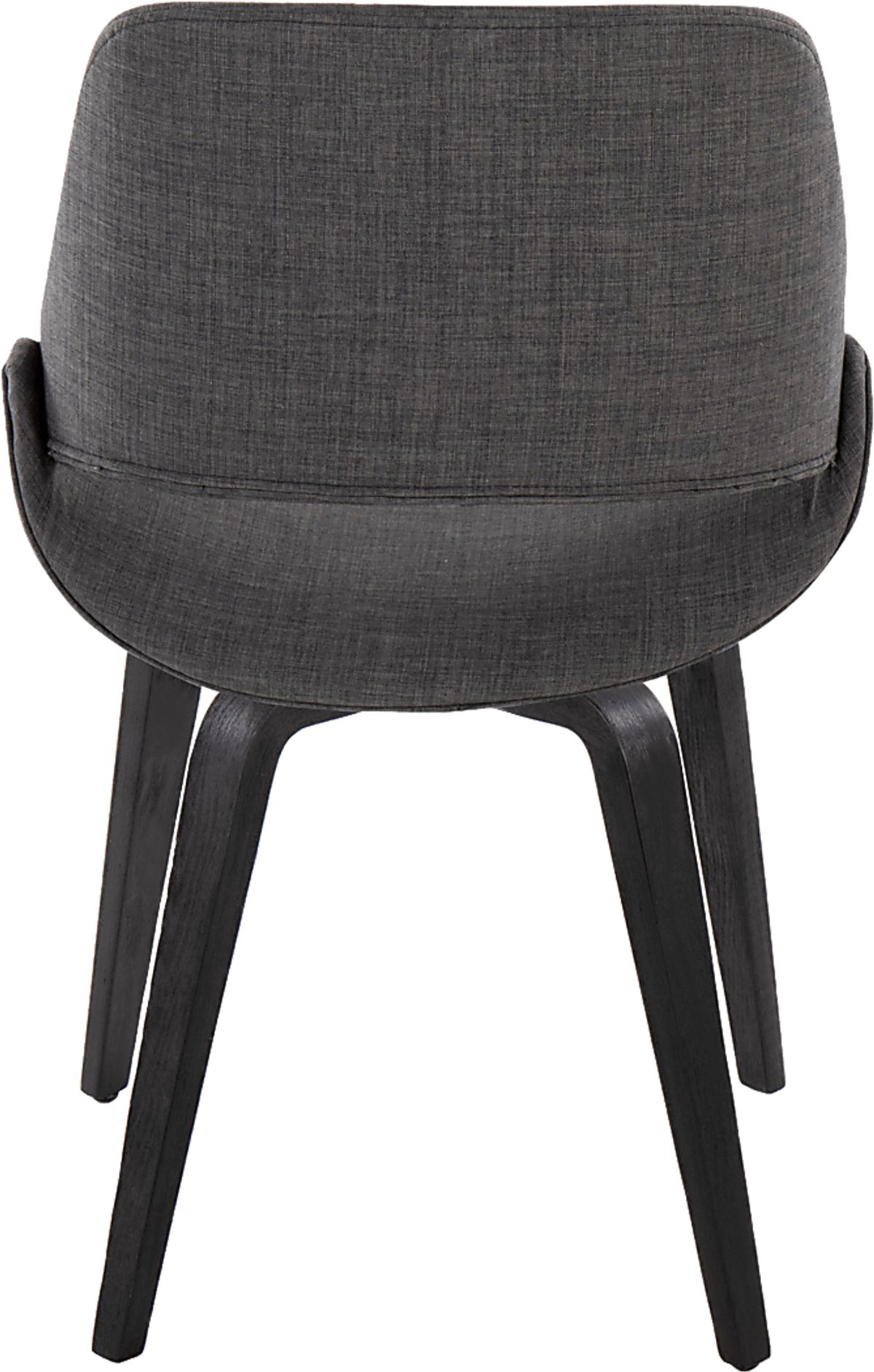 Stroble III Charcoal Gray Polyester Fabric Side Chair, Set Of 2 | Rooms ...