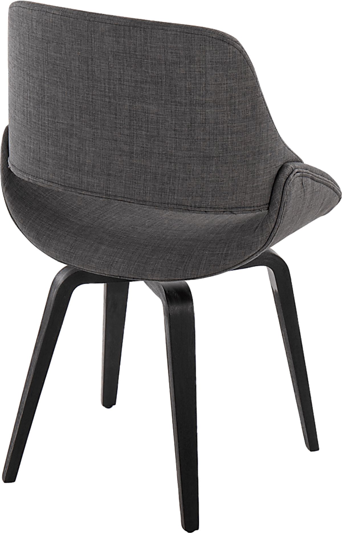 Stroble III Charcoal Gray Polyester Fabric Side Chair, Set Of 2 | Rooms ...