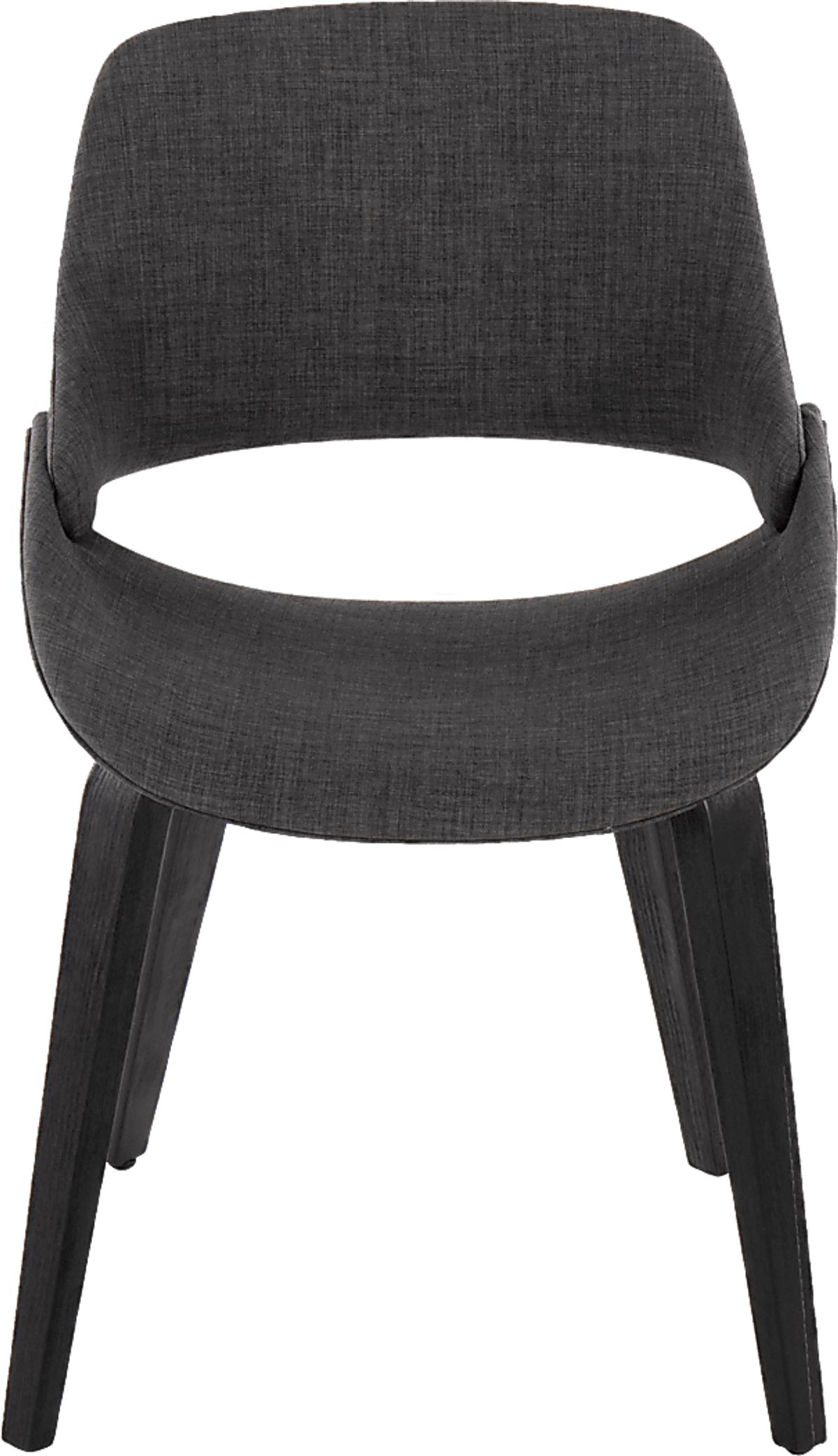 Stroble III Charcoal Gray Polyester Fabric Side Chair, Set Of 2 | Rooms ...
