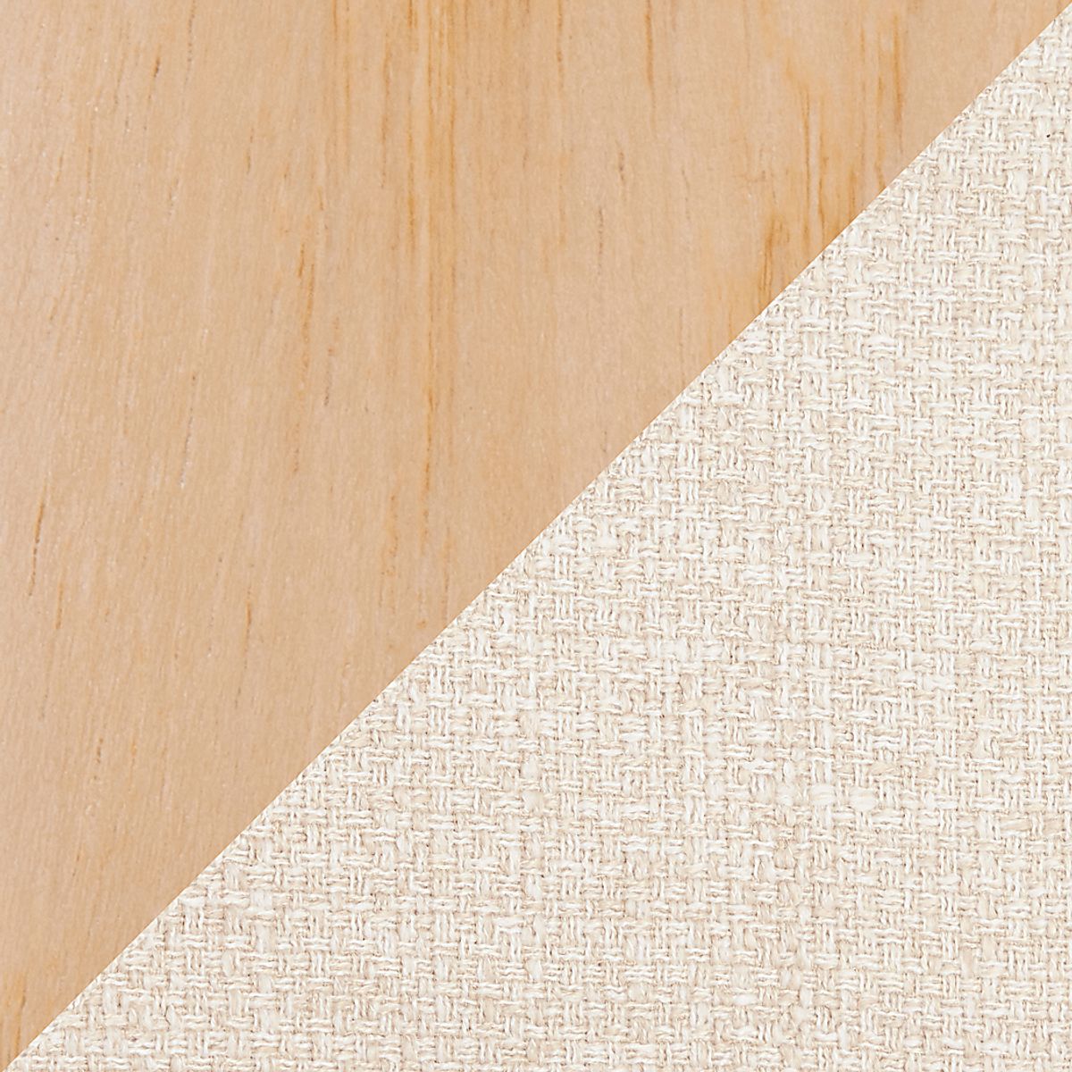 Stroble IV Cream Colors,Light Wood,White Polyester Fabric Side Chair ...