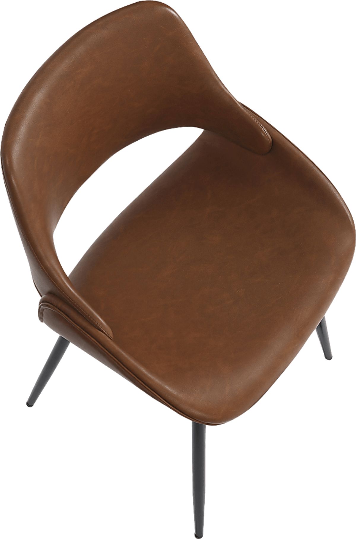 Stroble VI Camel Colors Polyurethane Fabric Side Chair, Set Of 2 ...