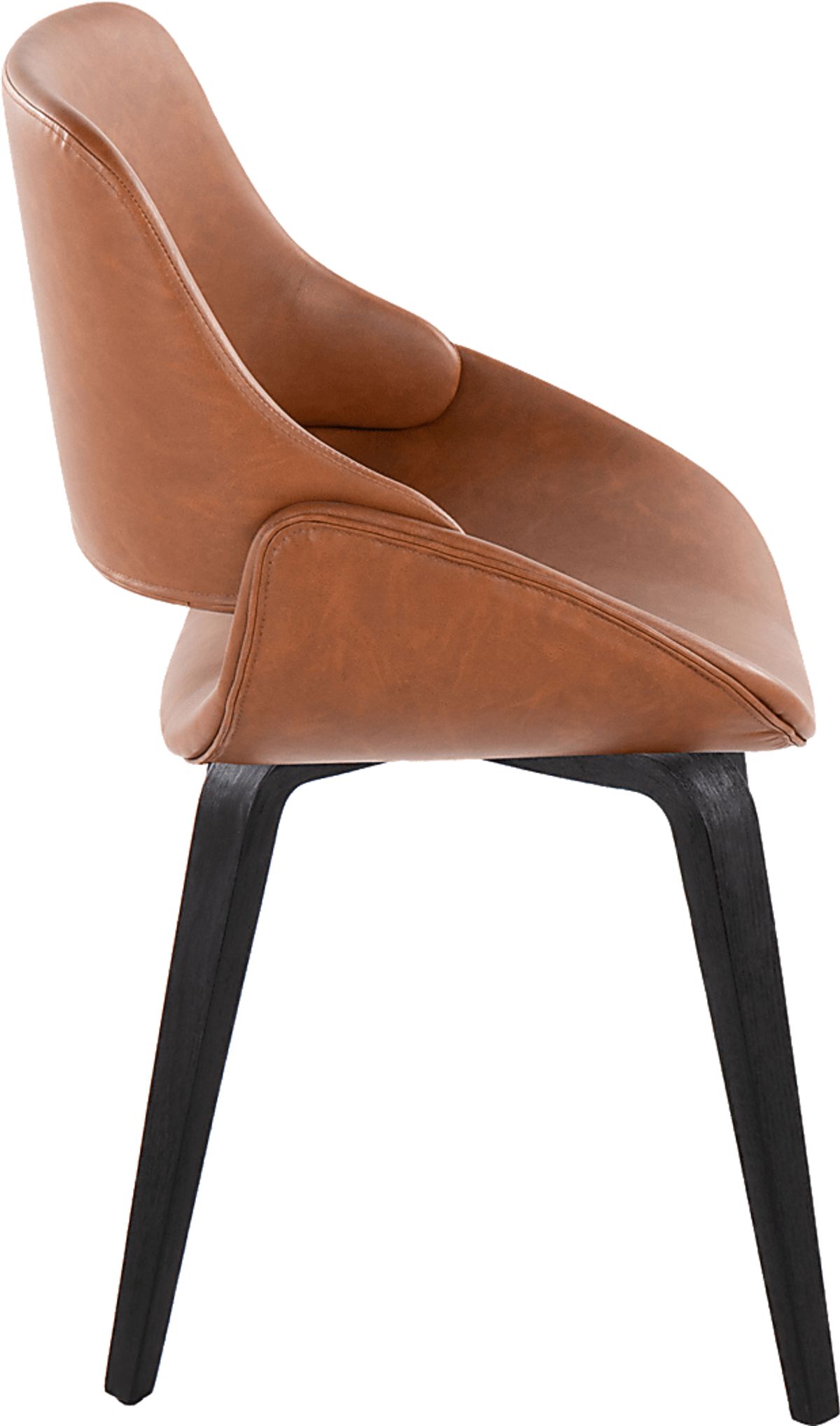 Stroble VIII Camel Colors Polyurethane Fabric Side Chair, Set Of 2 ...