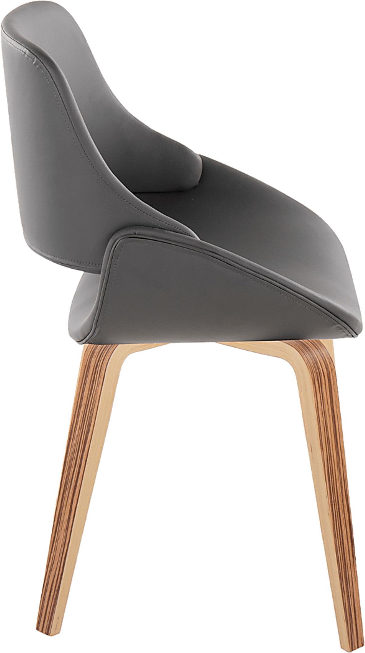 Stroble X Gray Polyurethane Fabric Side Chair, Set Of 2 | Rooms to Go