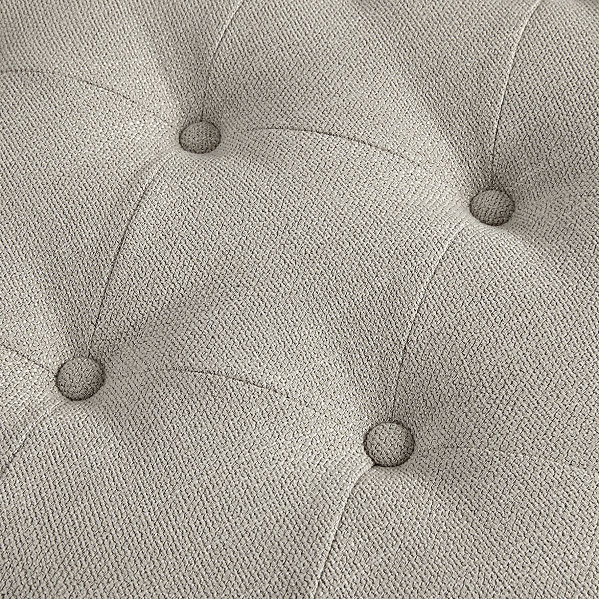 Studewood Linen Beige Polyester Fabric Ottoman | Rooms to Go