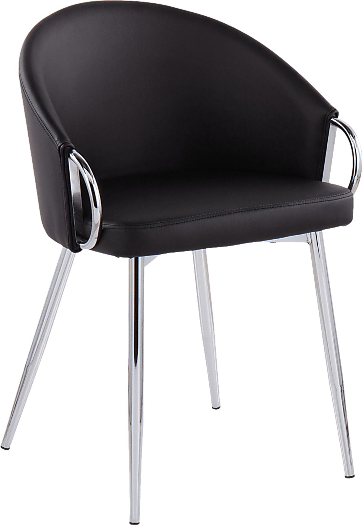 Stumberg II Black Black,Colors Polyurethane Fabric Dining Chair, Set Of ...