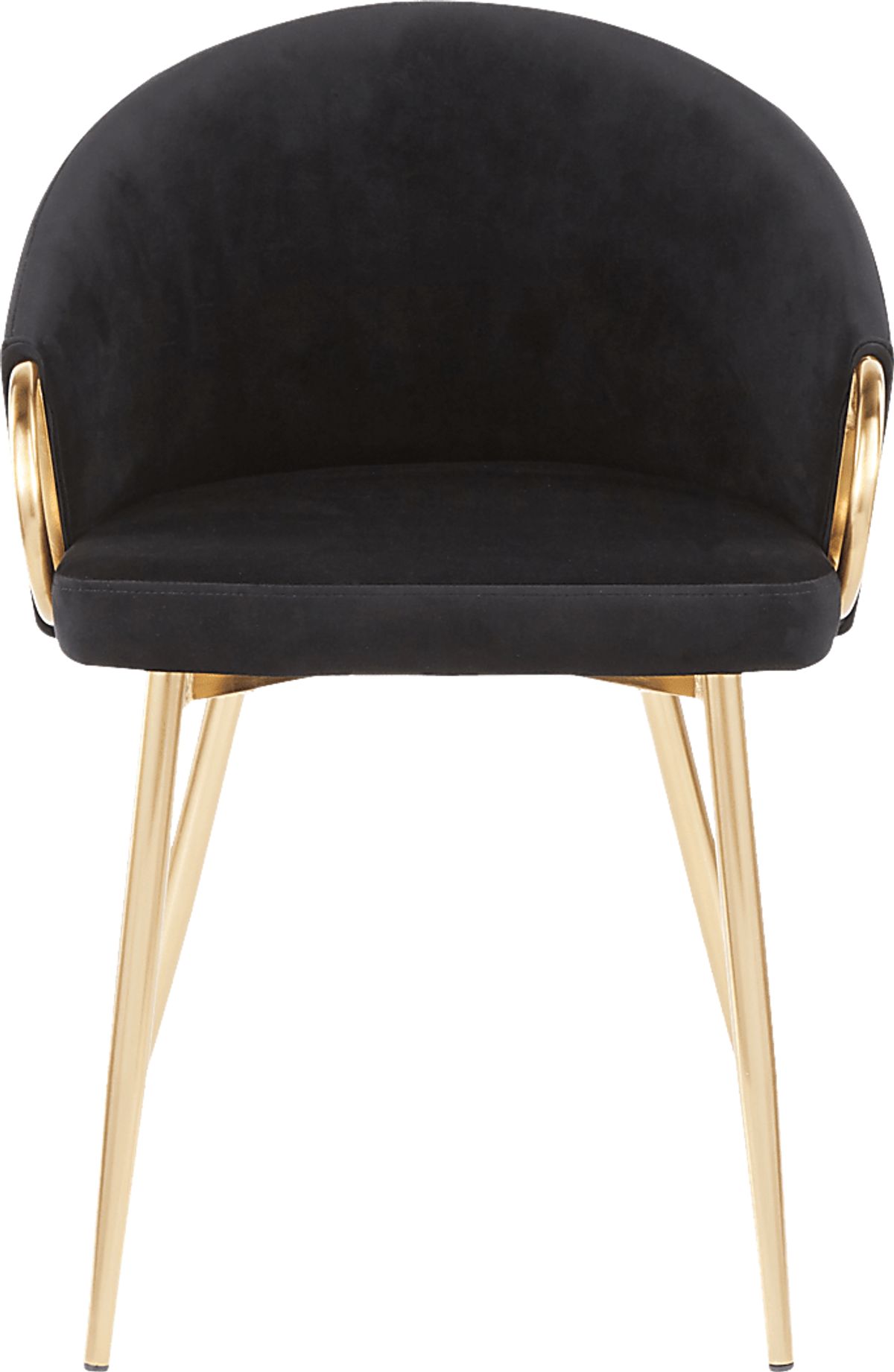 Stumberg III Black Black,Colors Velvet Plush Dining Chair, Set Of 2 ...