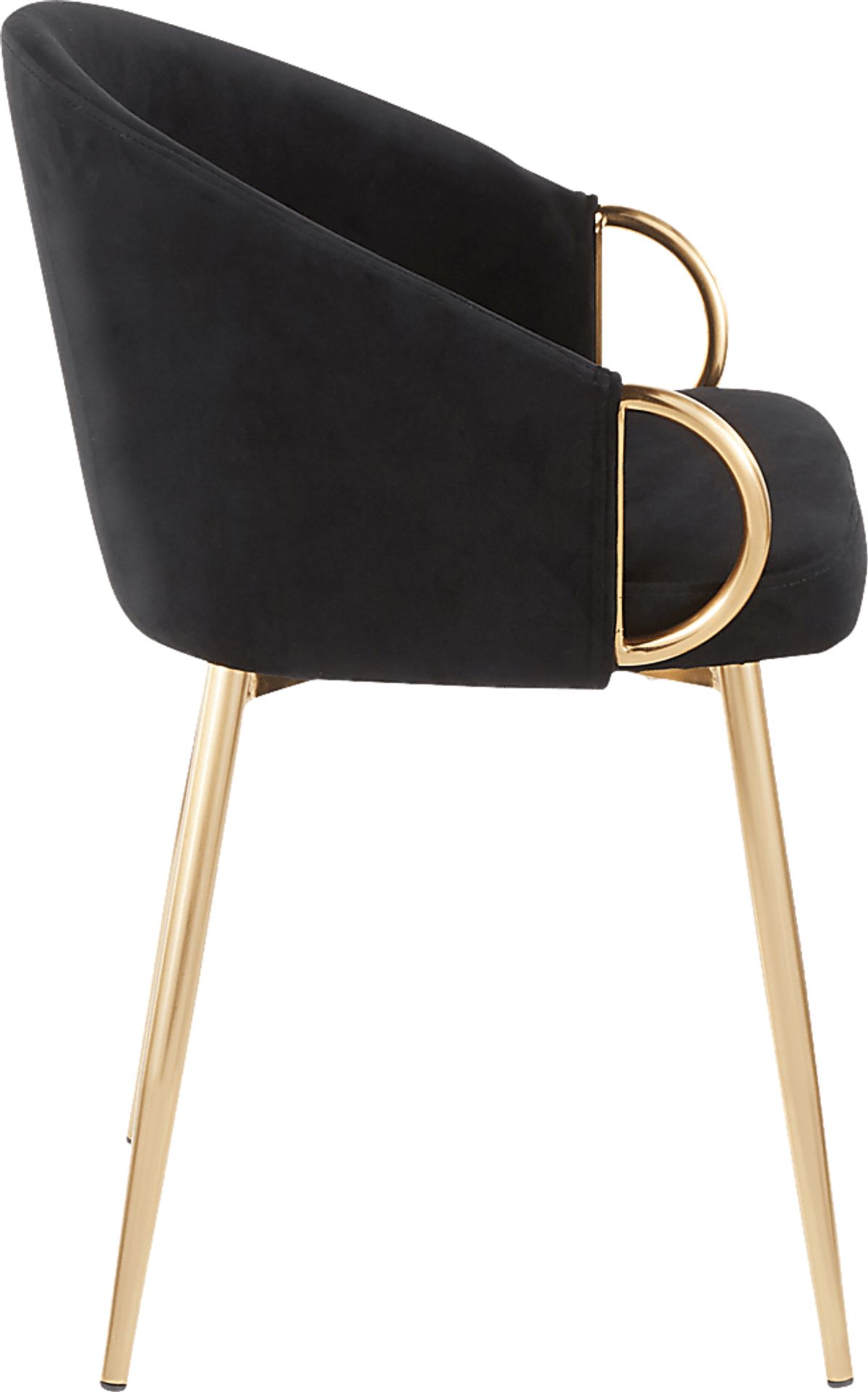 Stumberg III Black Black,Colors Velvet Plush Dining Chair, Set Of 2 ...