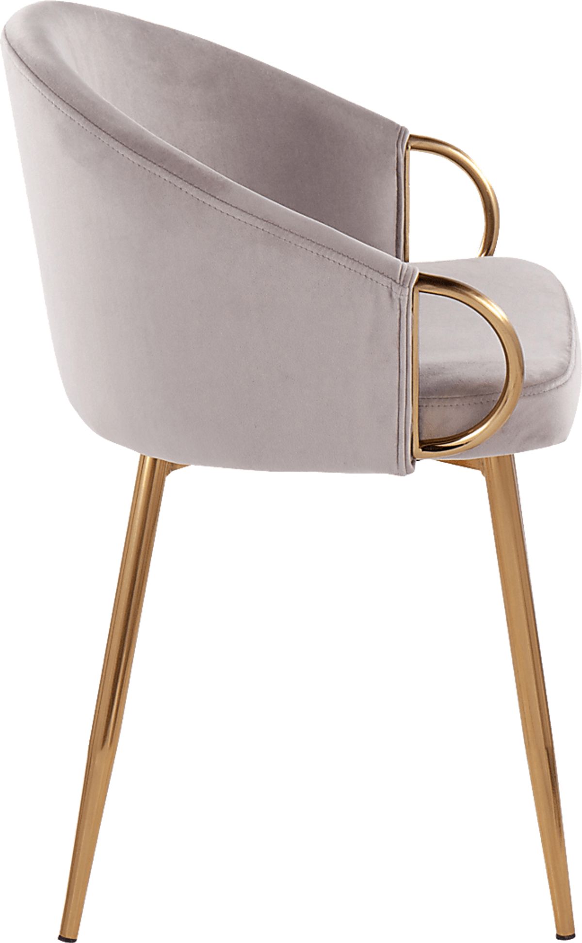 Stumberg III Gray Velvet Plush Dining Chair, Set Of 2 | Rooms to Go