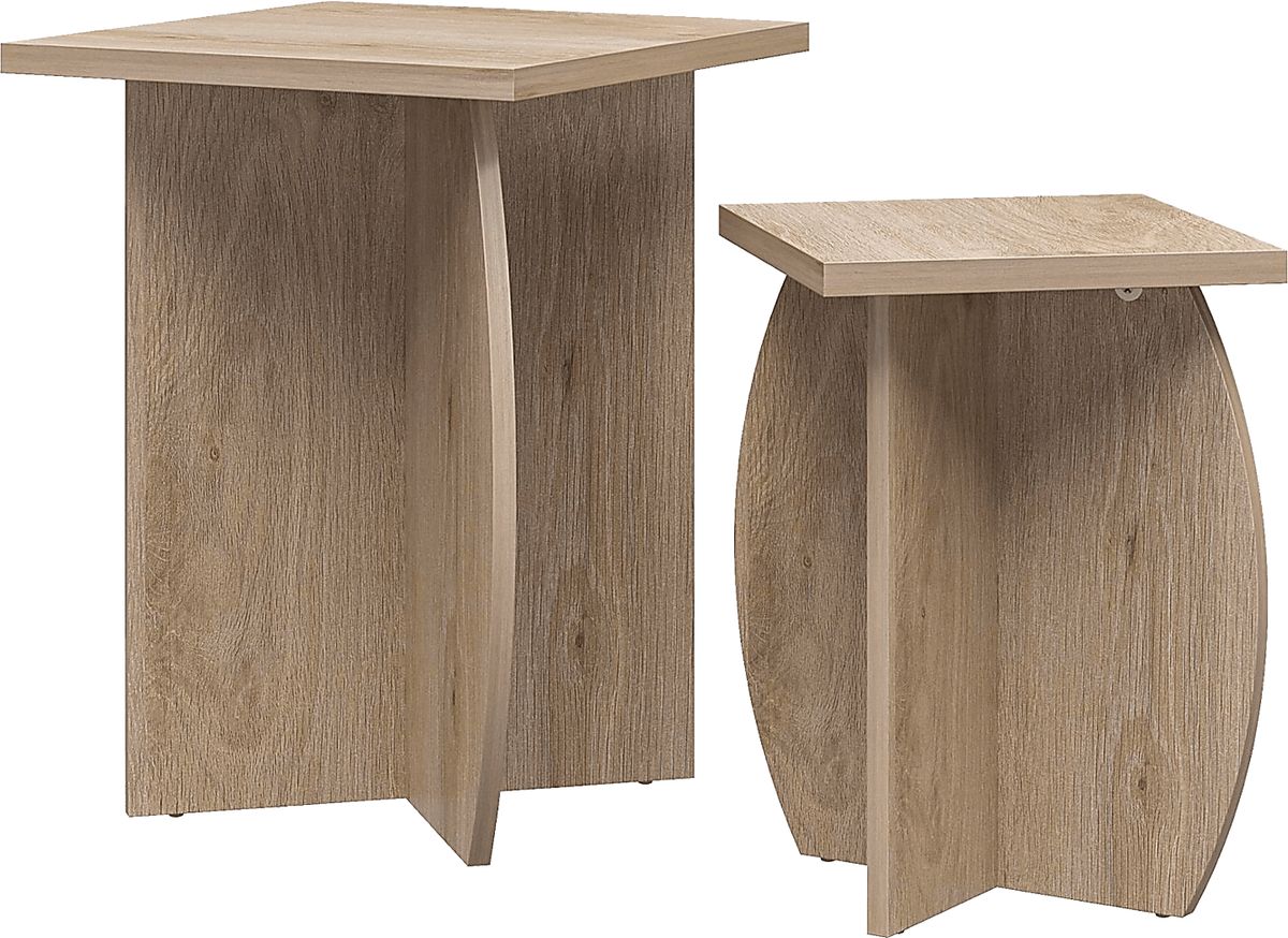 Sturgreen Oak Dark Wood,Light Wood Nesting End Table | Rooms to Go